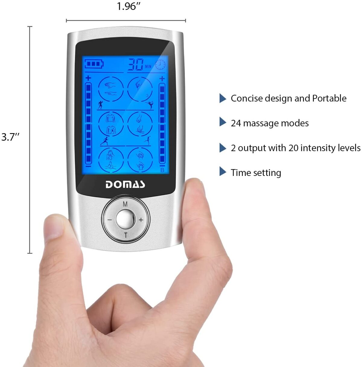 DOMAS TENS Unit Muscle Stimulator – Domas