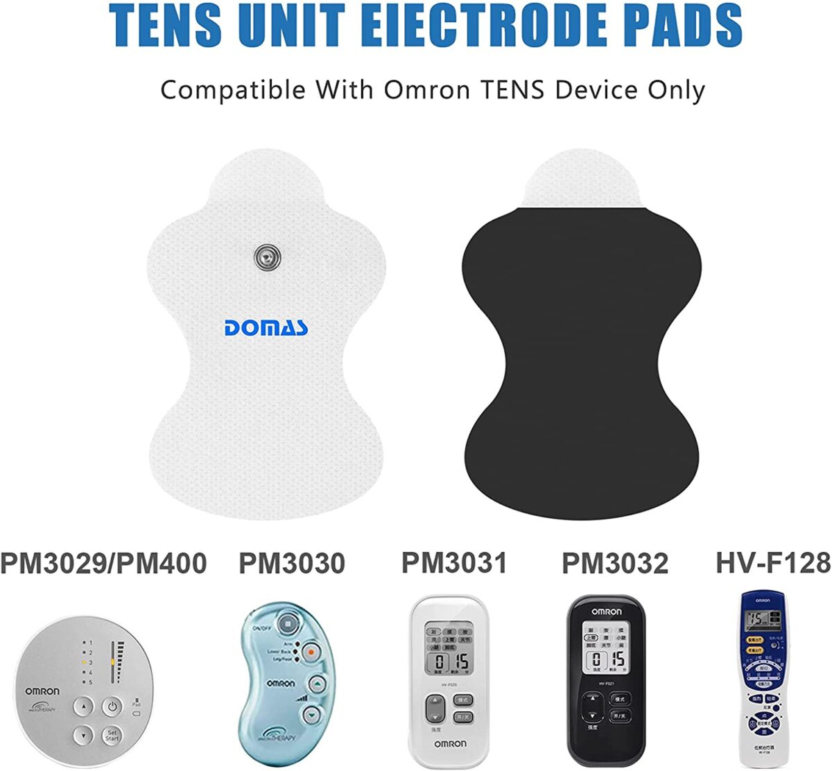 DOMAS Electrode Pads Compatible with Omron TENS Device Only – Domas