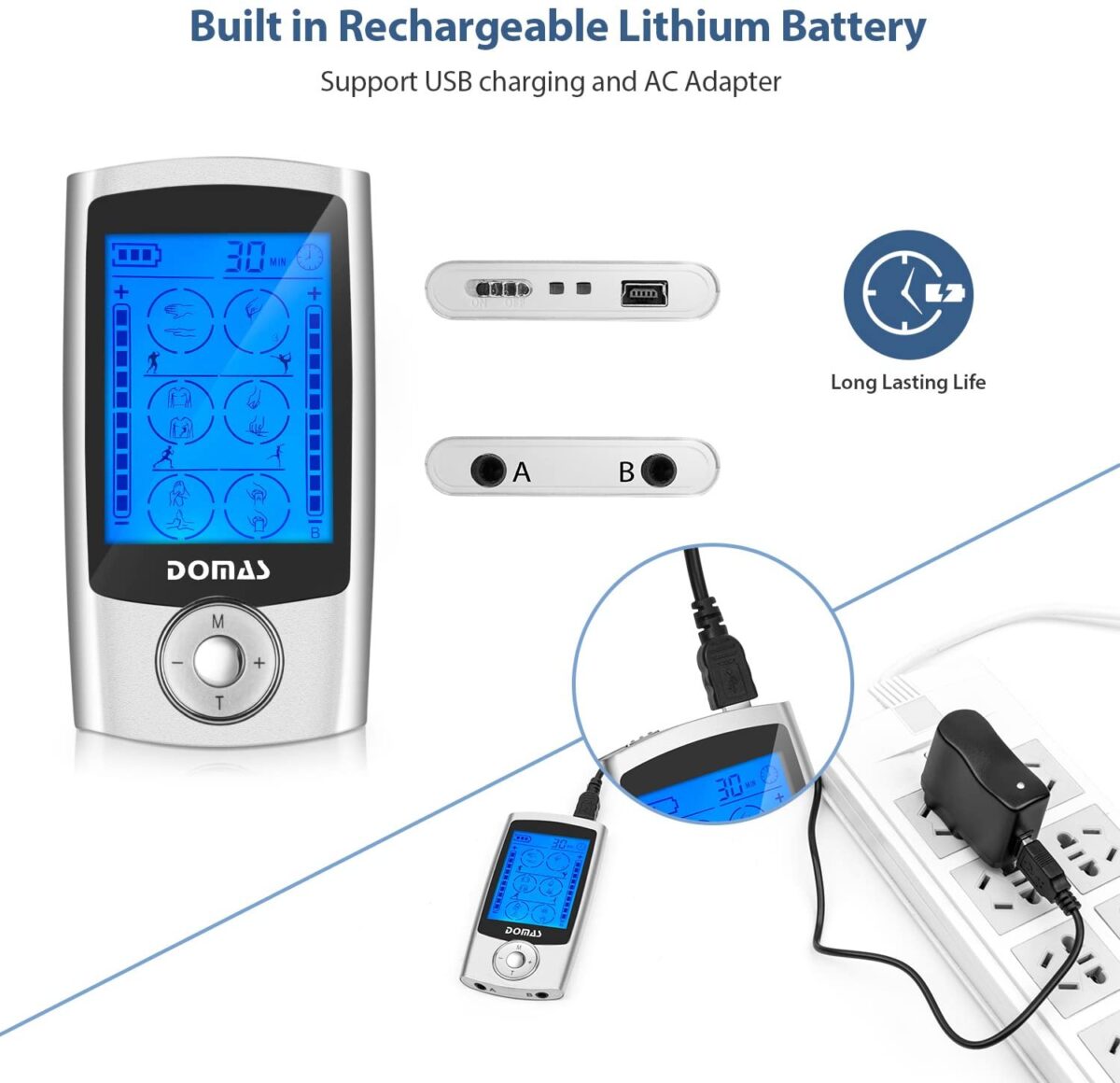 DOMAS TENS Unit Muscle Stimulator – Domas